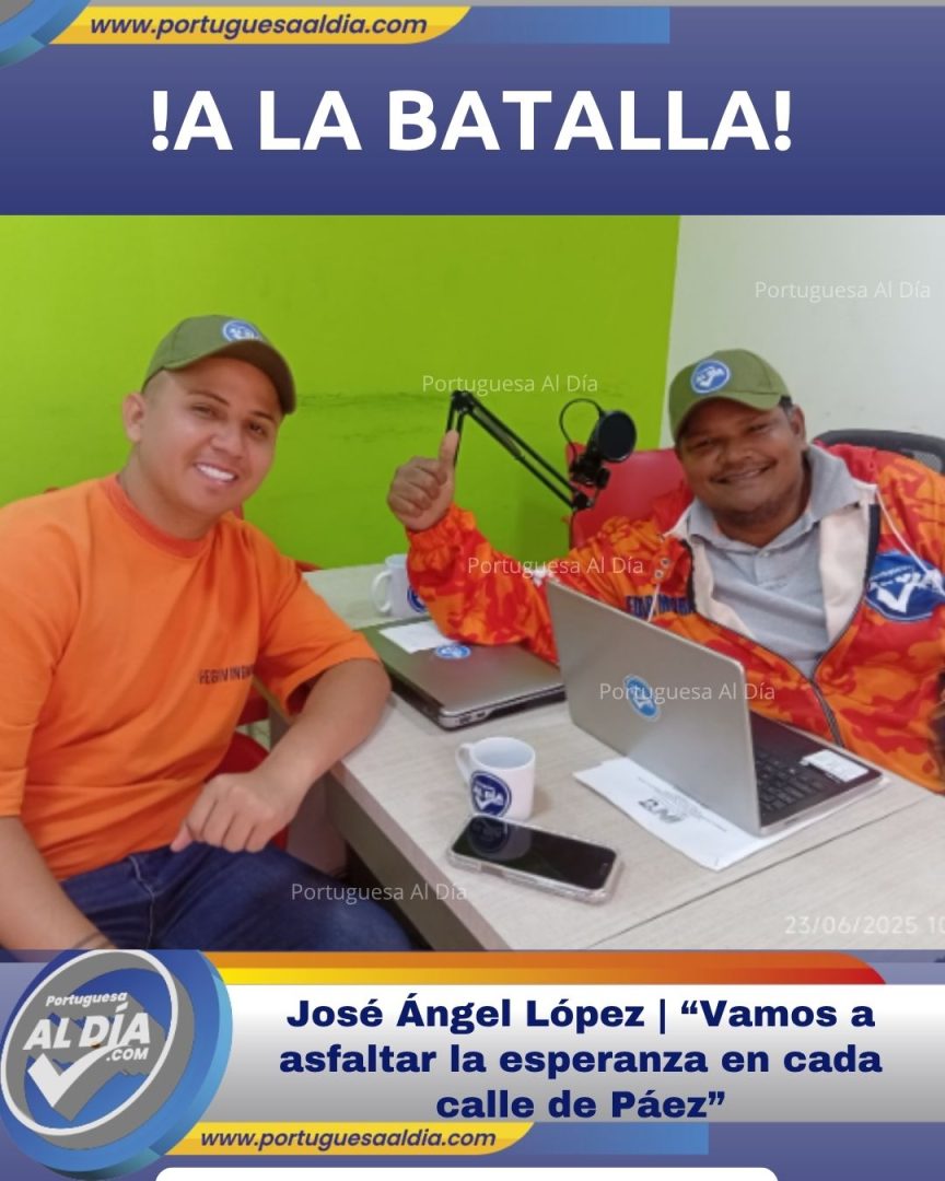 José Ángel López | “Vamos a asfaltar la esperanza en cada calle de Páez”⁣